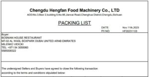 What is Packing List: Format, Template & Distinction