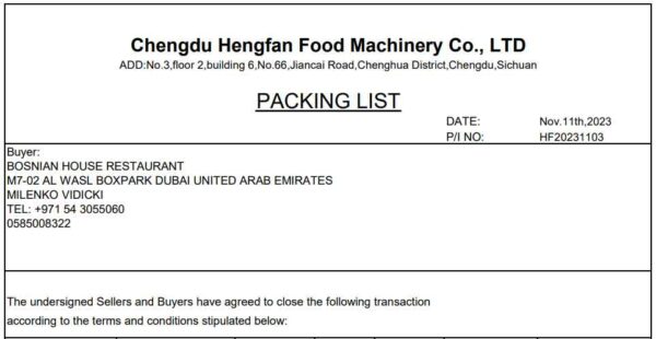 What is Packing List: Format, Template & Distinction