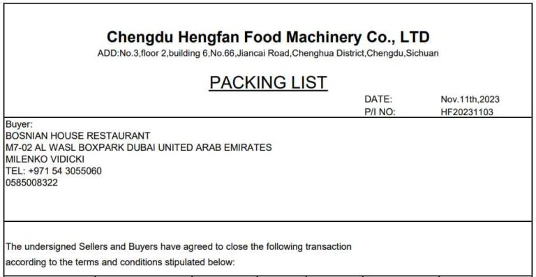 What is Packing List: Format, Template & Distinction